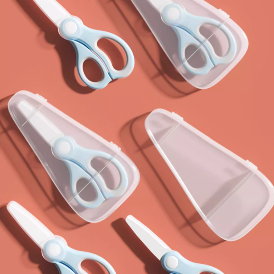 Ceramic Food Scissors with Storage Case for easier baby mealtime – The ...